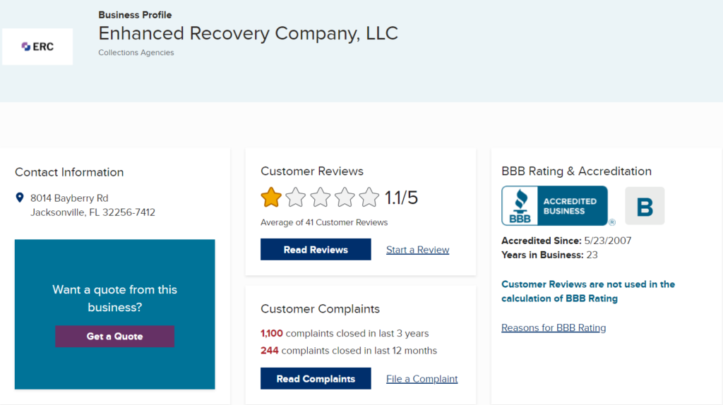Enhanced Recovery Services - Debt Collection Answers
